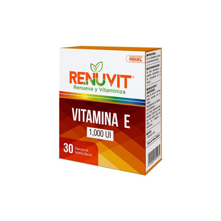 Vitamina E 1000 UI - Laboratorios Fardel